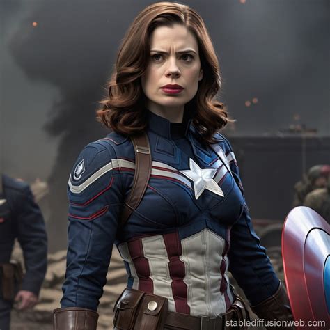 Hayley Atwell Captain America Stable Diffusion Online