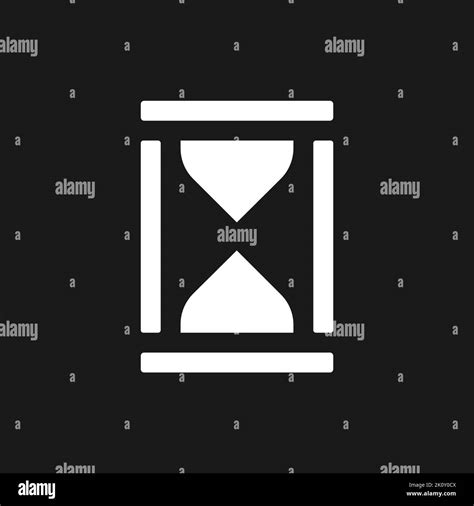 Hourglass Dark Mode Glyph Ui Icon Stock Vector Image And Art Alamy