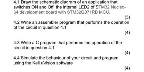 Solved 4 1 Draw The Schematic Diagram Of An Application That Chegg