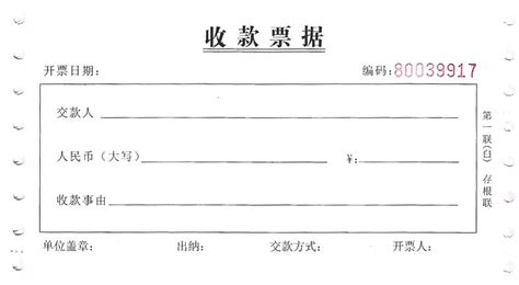 收据0032 收款票据