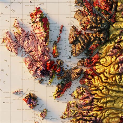 We Created This Map With The Illusion Of 3d By Applying Digital