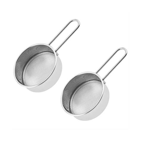 Ckepdyeh Stainless Steel Flour Sieve Handheld Small Sieve Household Kitchen Mesh Sieve For Sugar