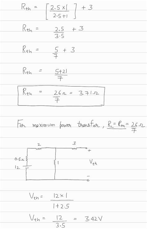 [solved] using maximum power transfer theorem find the value of rl at