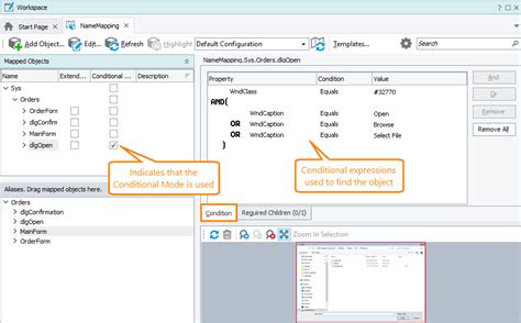 Name Mapping Conditional Mapping Criteria Testcomplete Documentation