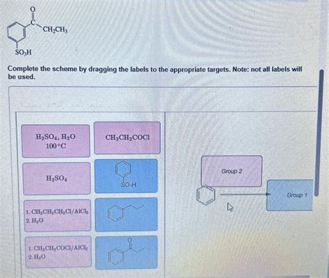solved complete the scheme by dragging the labels to the
