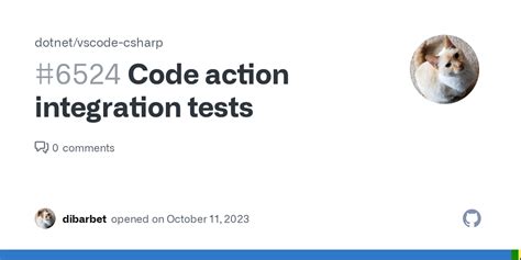 Code Action Integration Tests · Issue 6524 · Dotnetvscode Csharp · Github