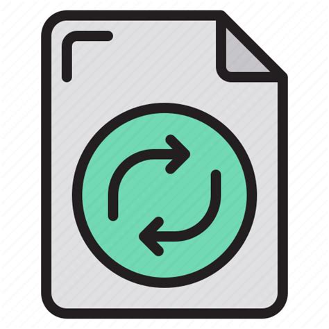 refresh document file office doc icon download on iconfinder