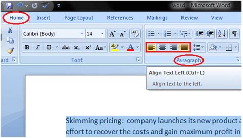 To Format Text Alignment In MS Word Online Tutorials Library List Tutoraspire