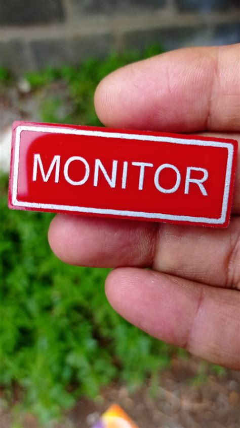 School Badges Monitor Vimal Laser