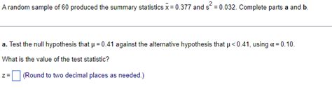 Solved B Test the null hypothesis thatμ against the Chegg com