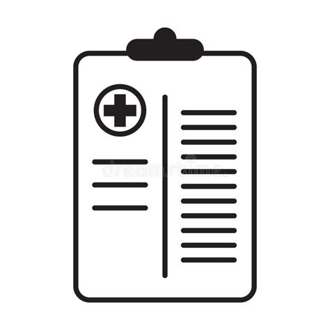 Medical Chart Icon Vector Stock Vector Illustration Of Linear 326348465