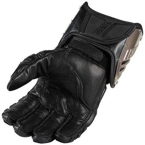 Icon Timax Long Leather Motorcycle Gloves For Sale Online Outletmotoeu