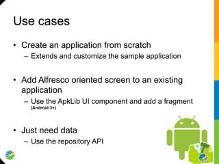 Alfresco Tech Talk Live Mobile Sdks PDF Operating Systems Computer Software And Applications