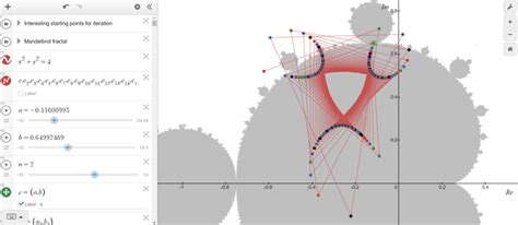 Mandelbrot Set Iteration Visualization Rdesmos