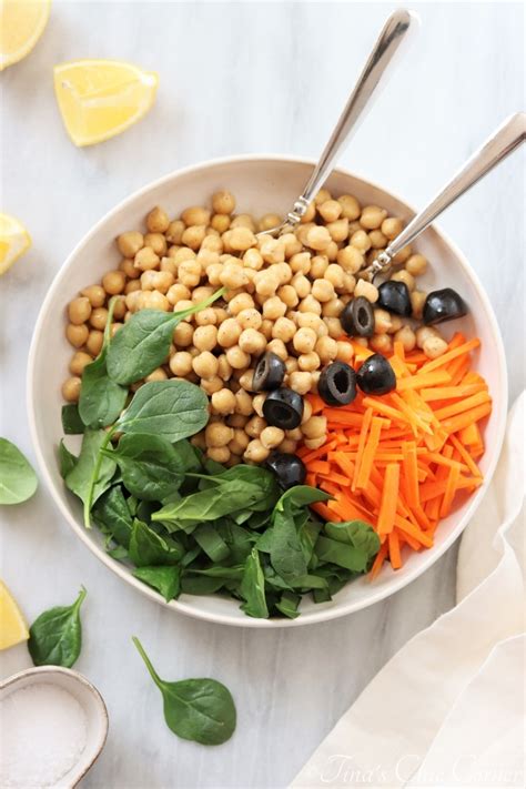 Simple Chickpea Salad Tinas Chic Corner