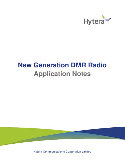 New Generation Dmr Radio Application Notes V1500 Pdf Microphone New Generation Dmr Radio Application Notes V1500 Pdf Microphone