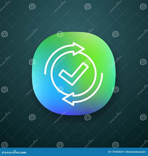 Checking Process App Icon Stock Vector Illustration Of Process 175455639
