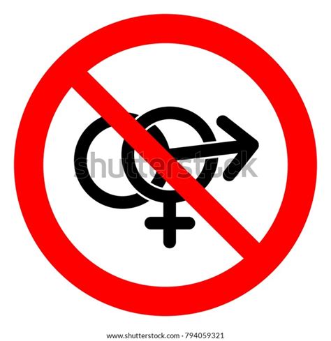 No Sex Allowed Prohibition Sign Female เวกเตอรสตอก ปลอดคาลขสทธ Shutterstock