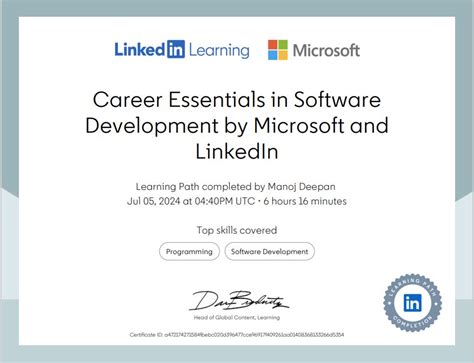 manoj deepan on linkedin careerdevelopment softwaredevelopment