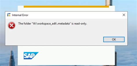 Wts 上打不开 Sap Abap Development Tool，遇到文件目录 Read Only 的问题 待注销