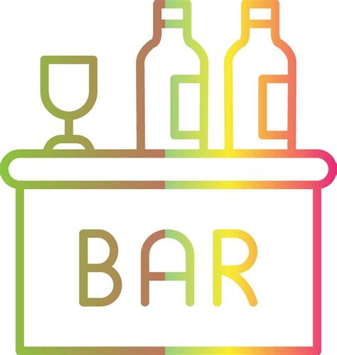 Bar Line Gradient Due Color Icon Design 43816312 Vector Art At Vecteezy