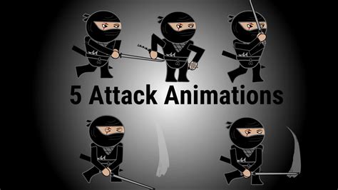 Animated 2D Ninjas By Slashes Animations