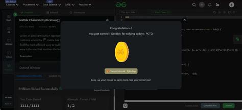 Geekstreak2024 Geeksforgeeks Dynamicprogramming Dailypractice Gfg160 Siva Shankar Juthuka