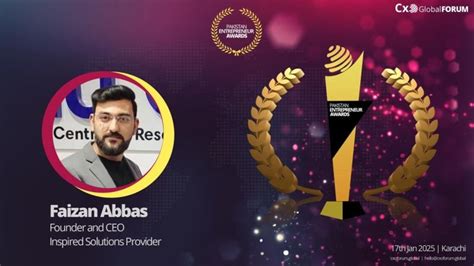 Congratulations To Faizan Abbas On Being Nominated For The Prestigious