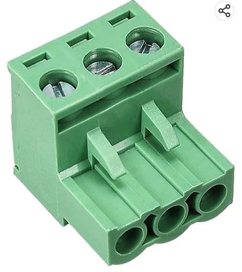 5pcs 3 Pin Pluggable Quick Uswitch Relay Connector Terminal Block