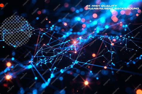Premium Psd Holographic Coding Structure Network Of Nodes On