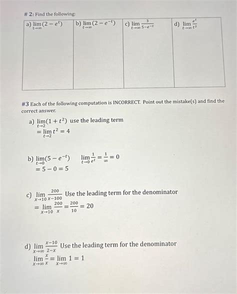 Solved 3 Each Of The Following Computation Is Incorrect