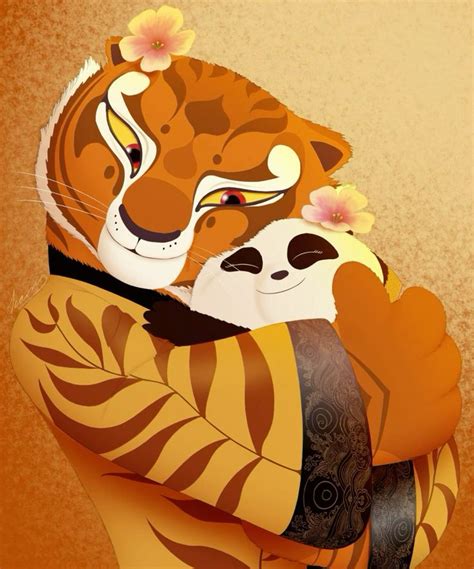 King Fu Panda Tiger Tigress And Po Fanart Kung Fu Panda Tigress