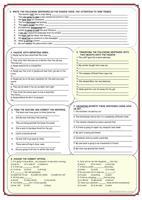Passive Voice And Causative Structure Artofit