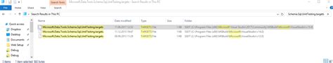 Asp Net Mvc Missing Microsoft Data Tools Schema Sql UnitTesting Again Stack Overflow