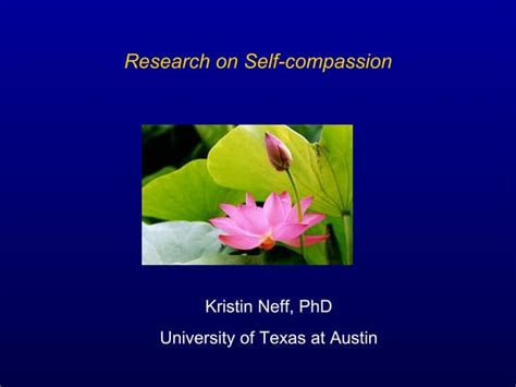 Self Compassion Research Ppt