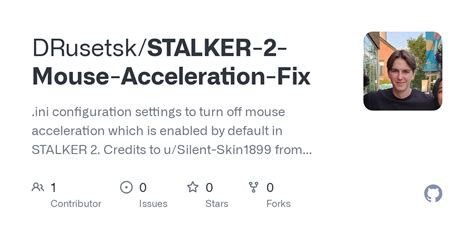 Github Drusetskstalker 2 Mouse Acceleration Fix Ini Configuration Settings To Turn Off