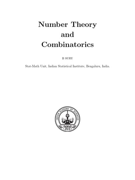 number theory and combinatorics compress pdf prime number