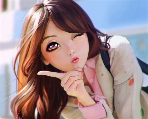 Brunette Anime Wallpapers Wallpaper Cave
