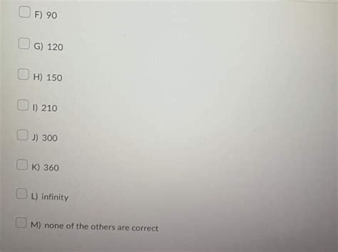 Solved Select All Correct Values Of Q In Degrees After Chegg Com