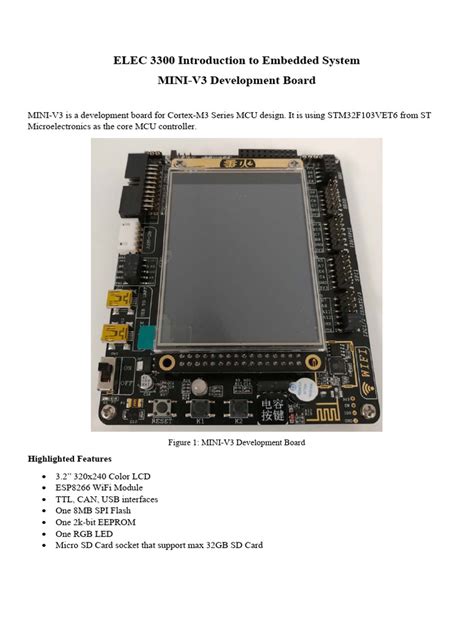 Mini V3 Development Board Pdf