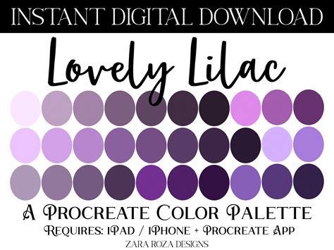 Procreate Color Palette Bundle Pack VOL Set Goth Retro Vintage Boho Yellow Orange Red