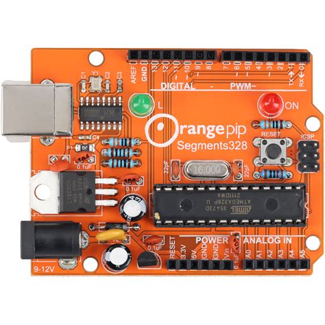 Orangepip Segments 328 Build Your Own Arduino Kit Rapid Online