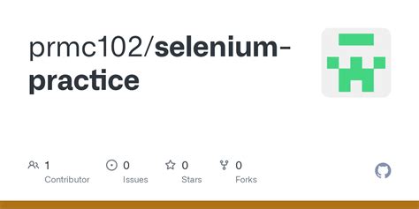Github Prmc102selenium Practice