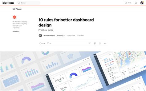 10 Rules For Better Dashboard Design Fountn