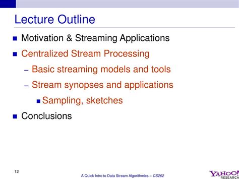 Ppt A Quick Introduction To Data Stream Algorithmics Powerpoint