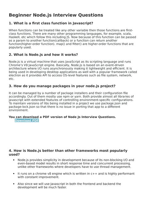 beginner node js interview beginner node interview questions 1 what