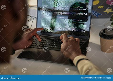 Developer Coding In Office Stock Image Image Of Desk 299344275
