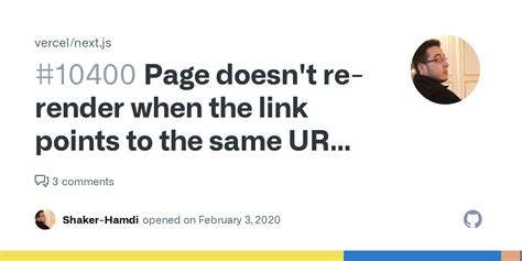 Page Doesnt Re Render When The Link Points To The Same Url But With Different Param · Issue