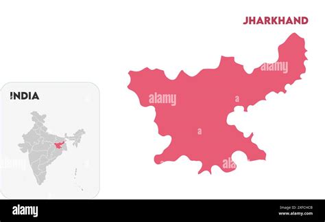Jharkhand State Map1 State Of India Republic Of India Government