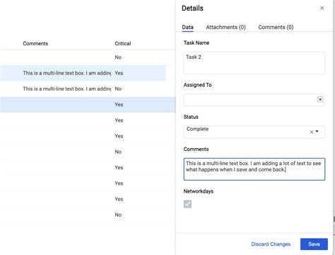 Dynamic View Details Pane Multi Line Text Field Incorrectly Reformats After Save Smartsheet